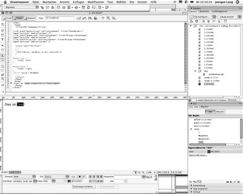 CSS Kochbuch CSS Mit Adobe Dreamweaver Data Type GmbH