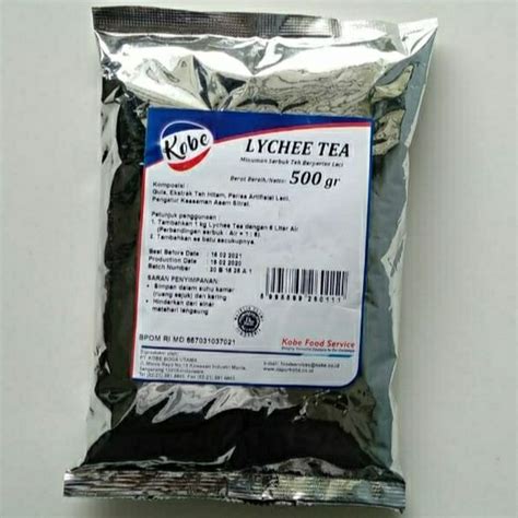 Jual Lychee Tea Powder Teh Leci Bubuk 500 Gr KOBE Kota Bogor