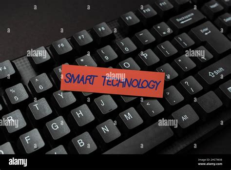 Hand Writing Sign Smart Technology Concept Meaning Used To Protect And Prevent Errors In Hard