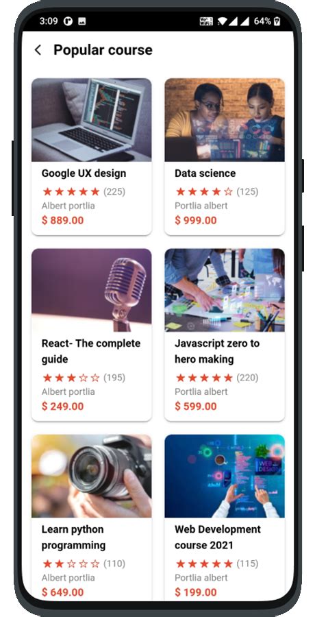 Ionic Lms App Template Course App Template Ionic Udemy Clone Ionic By Camelcasetechnology
