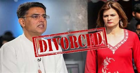 Sachin Pilot Sara Divorced Sachin Pilot Divorced His Wife Sara