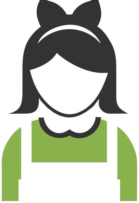Female Avatar With Bun Hairstyle In Green And White Outfit 54066329
