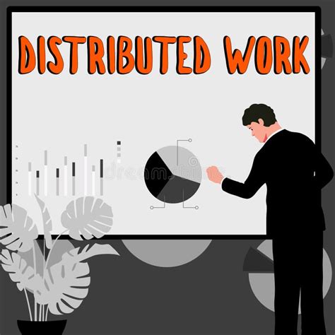 Sign Displaying Distributed Work Business Overview Practiced By