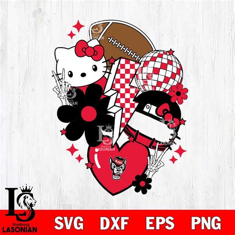 Nc State Wolfpack Hello Kitty Ncaa 2 Lasoniansvg