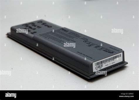 A Battery From One Of The Dell Laptop Computers That May Be Affected By Possible Fire Risk Stock