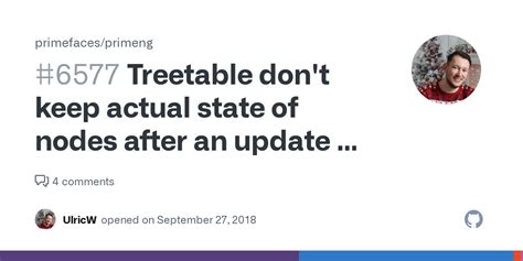 Treetable Dont Keep Actual State Of Nodes After An Update Of The Value