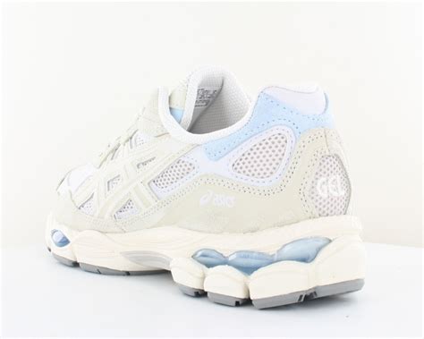 Asics Gel Nyc Beige Bleu Marine Bleu Ciel