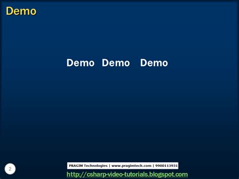 Sql Server Net And C Video Tutorial Part 37 Delegates Usage In C I