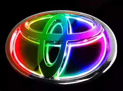 Illuminating Logo Emblem [Toyota], Car Accessories, Electronics ...