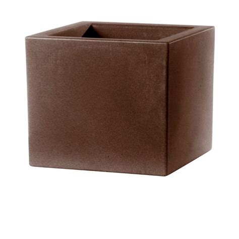 Pot De Fleurs Carré Bronze 40x40 Cm H 40 Mod Schio Cubo Leroy Merlin