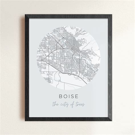 Find Your Boise Idaho Map Backstory Map Co