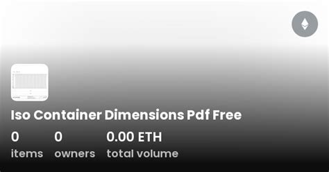 Iso Container Dimensions Pdf Free Collection Opensea