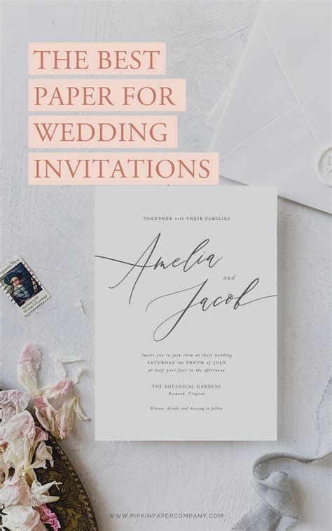 How To Choose The Best Paper For Your Wedding Invitations Wedding
