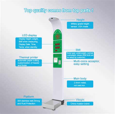 Automatic Measuring Machine Human Body Height And Weight Scale Height Weight Scale And Height