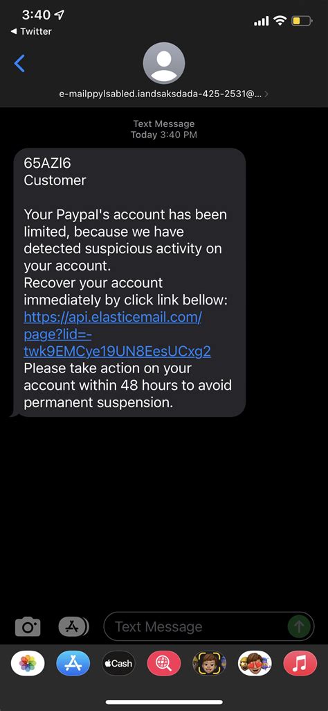 Ive Been Getting This Text Multiple Times Today I Know Its A Scam