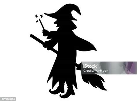 무서운 마녀 할로윈 실루엣 그림입니다 공포 할로윈 마녀 라인 아트 으스스한 마녀 할로윈 흑백 할로윈 장식을 위한 마녀 삽화 10월에 대한 스톡 벡터 아트 및 기타 이미지