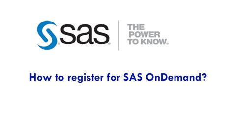 How To Register On Sas For Ondemand For Academics Youtube