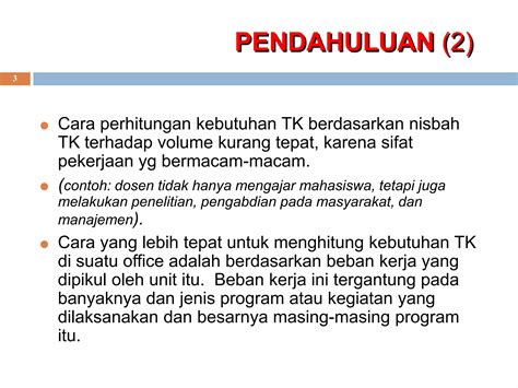 Perhitungan Workload Analysis PPSX