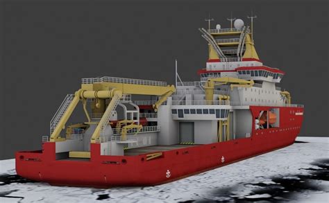 3d Model Antarctic Research Vessel 3d Model Vr Ar Low Poly Cgtrader