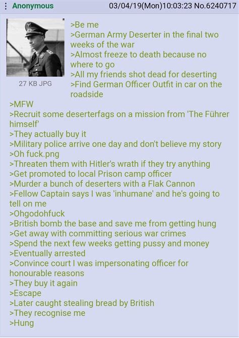 Anon Commits A War Crime Rgreentext
