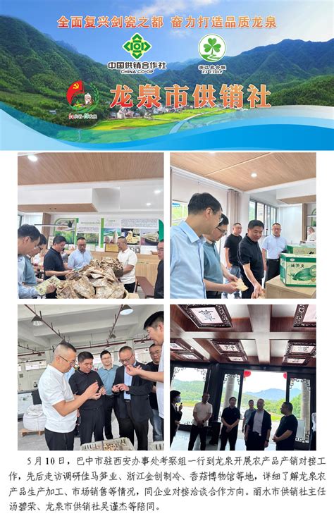 巴中市驻西安办事处考察组来龙开展农产品产销对接工作