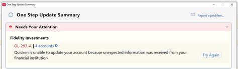 Fidelity Ol 293 A Error Page 2 — Quicken