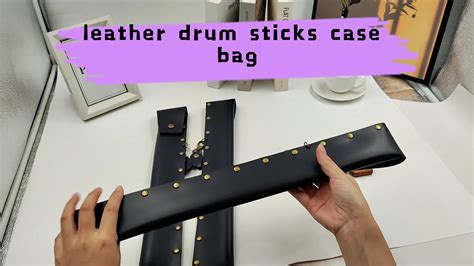 Portable Pu Leather Drumstick Bag Personalized Drum Stick Holder