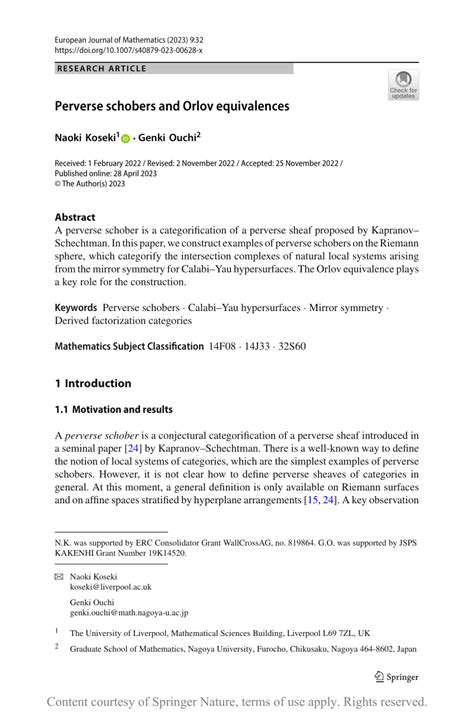 Pdf Perverse Schobers And Orlov Equivalences