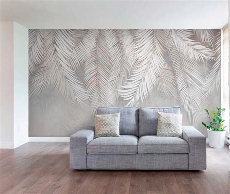 Fototapeten Graue Palmbl Tter N U Online Shop Uwalls De Home