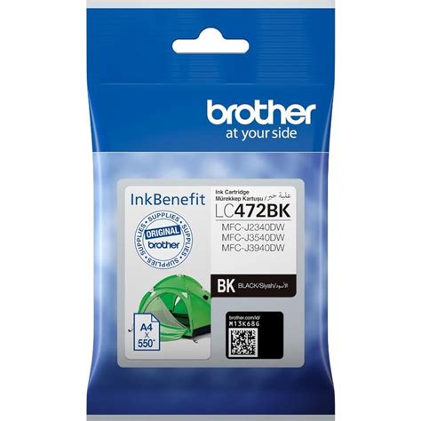 Brother Genuine LC472 Black Ink Cartridge~550 Pages » Herocoms.com