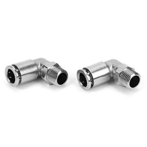 Conector De Manguera Latón Niquelado Conectores De ángulo Recto De