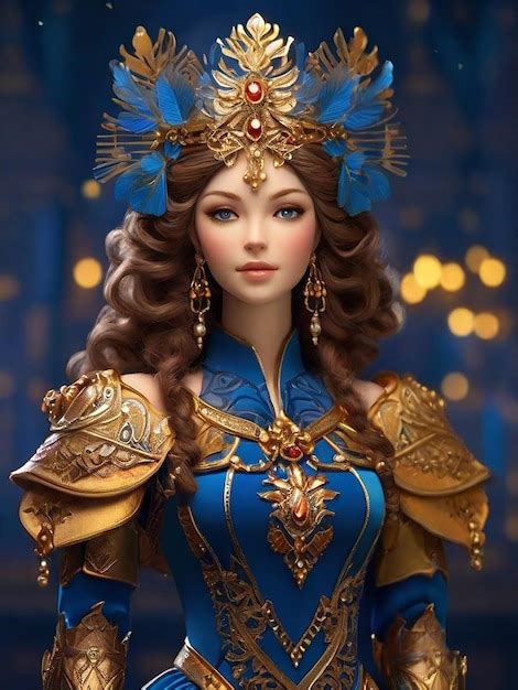 Premium Photo A Photo Of Animation Style Beautiful Princess Ai Generated