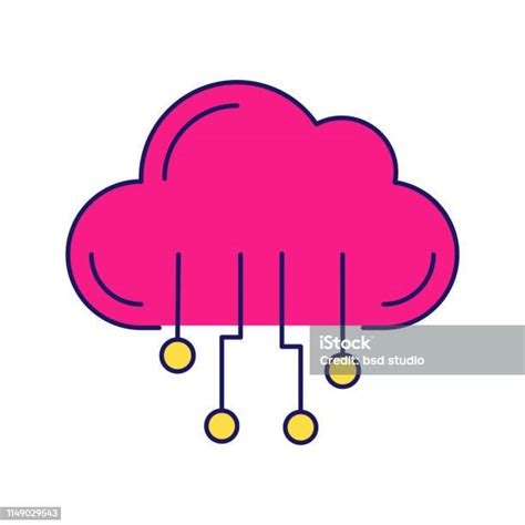 Ilustración De El Icono De Cloud Computing Y Más Vectores Libres De