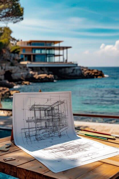 Premium Photo Generative Ai Illustration Of 3d Architectural Plans