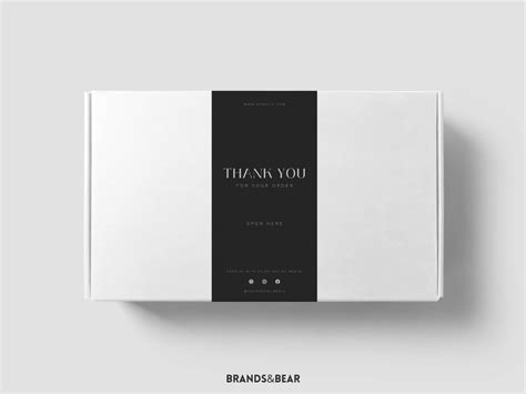 Editable Box Label Template Printable Custom Packaging Etsy