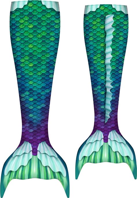 Fin Fun Cola De Sirena De Fantasía Para Niñas Y Niños Monoaleta Para