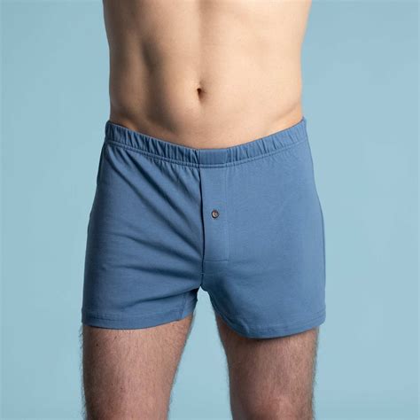 100 Organic Cotton Boxers Plastic Free Nut Button Breathable