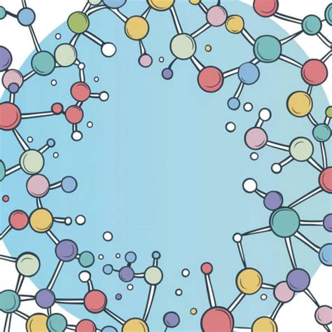 Download Colorful Molecule Frame With Different Colored Balls Backgrounds Online Creative Fabrica