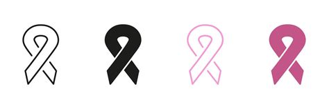 Support People With Breast Cancer Awareness Day Black And Pink Symbol