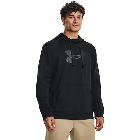 Under Armour Mens Big Logo Armour Fleece Hoodie Academy