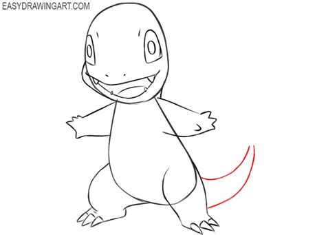 How To Draw Charmander Easy Drawing Art