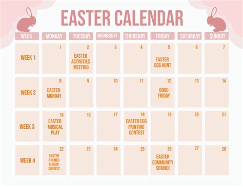 easter date calendar jennifer y kobayashi