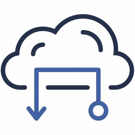 cloud database hosting network computer connection storage icon