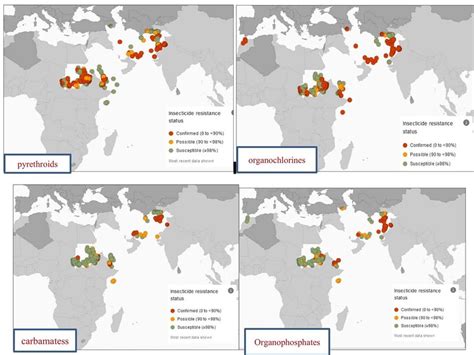 Resistance Status For Anopheles Malaria Vectors From The Who Eastern