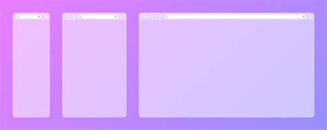화려한 배경에 도구 모음과 검색 필드가 있는 빈 투명 웹 브라우저 창 현대 웹 사이트 인터넷 페이지 컴퓨터 태블릿 및 스마트 폰용 브라우저 모형 벡터 그림 검색에 대한 스톡