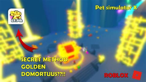 ROBLOX PET SIMULATOR X SECRET METHOD FOR GOLDEN DOMORTUUS Roblox