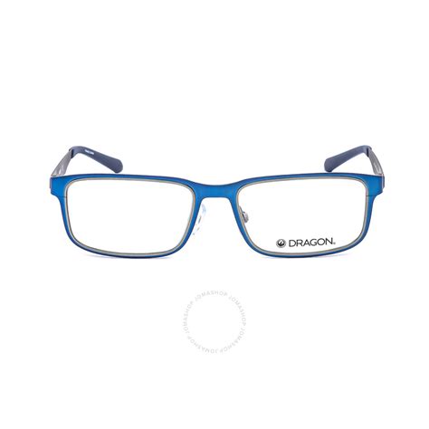 Dragon Mens Blue Square Eyeglass Frames Dr177 Paul 403 54 886895358910
