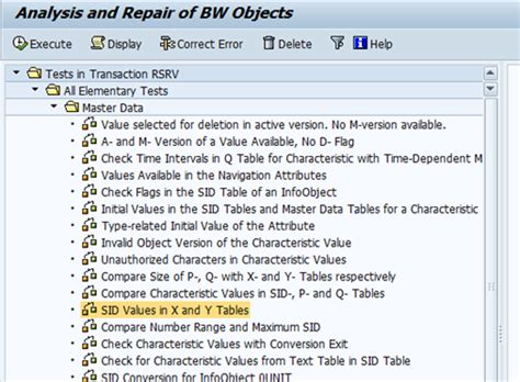 Master Data Inconsistency And Rsrv Importance Sap Community
