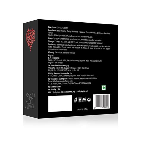Sexy Heart Eau De Parfum 100ml Ramsons Perfumes