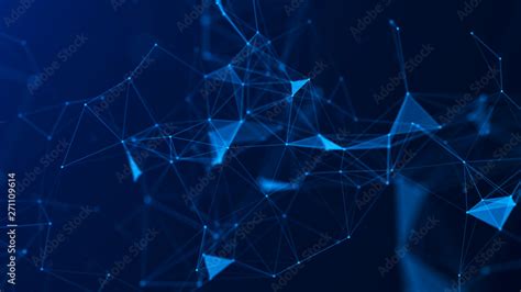 Abstract Blue Digital Background Big Data Visualization Science Background Big Data Complex